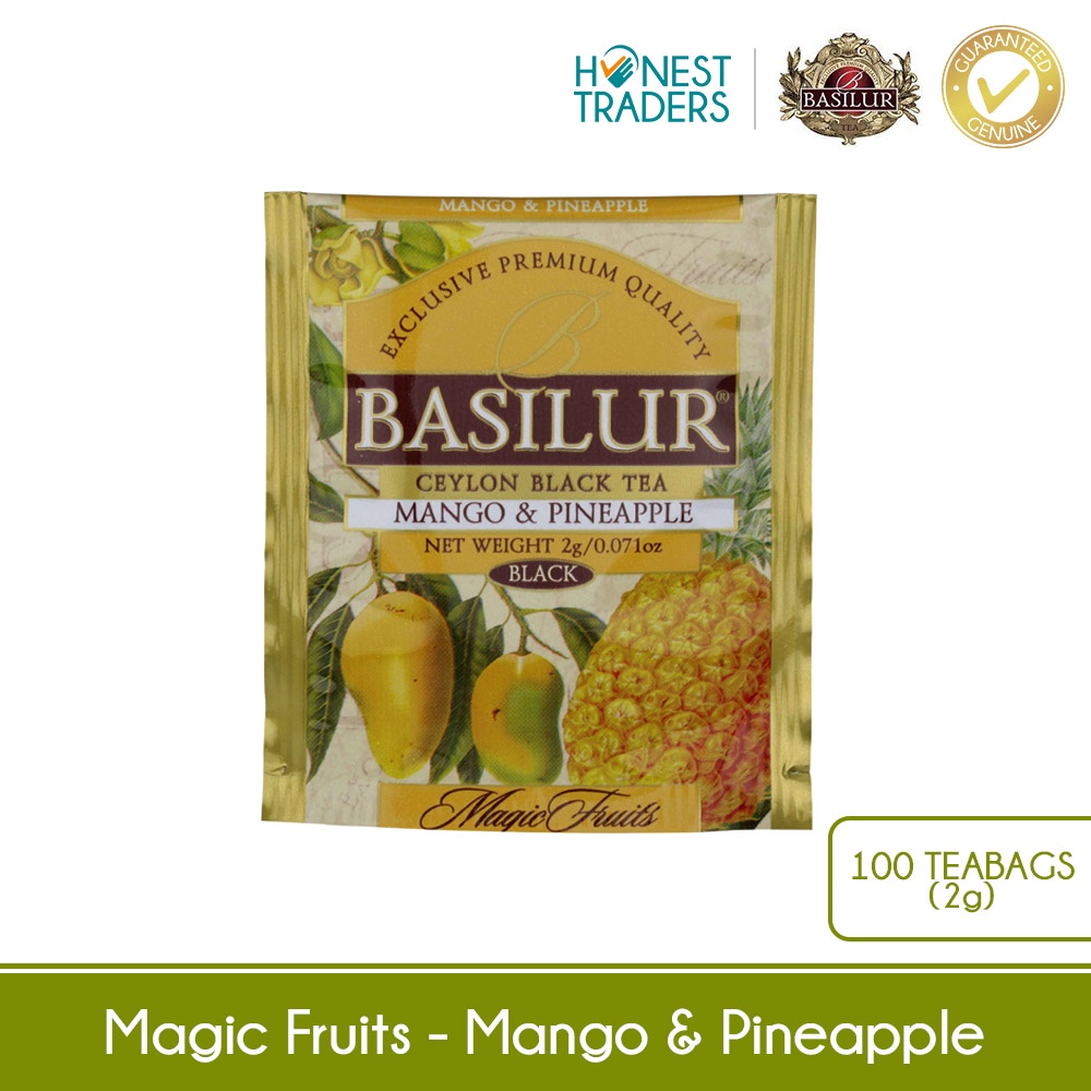 Basilur Tea "Magic Fruits" Mango and Pineapple Horeca 2G X 100En 70905 ...