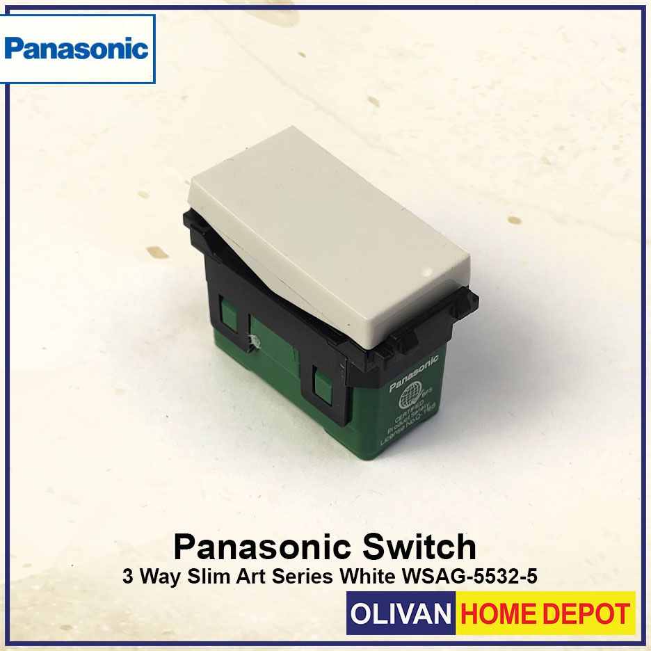PANASONIC 3 Way 3 Device Switch Only Quick Connect Terminal Slim Art ...