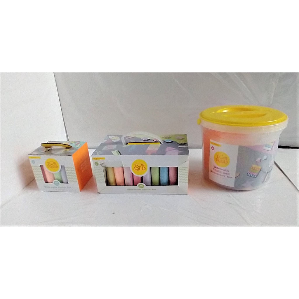 Sun Squad Sidewalk Chalk Sets 20 40 60 Piece NewUSA | Shopee Philippines