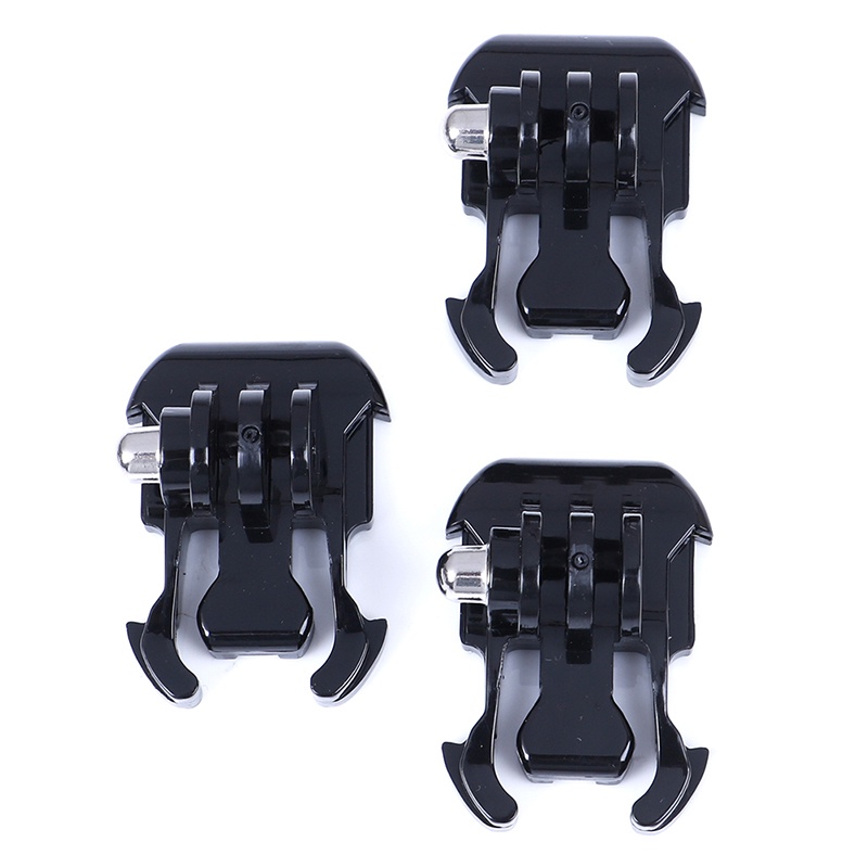 3Pcs Quick Release Gopro Buckle Basic Mount Flat Buckle Base Clip ...