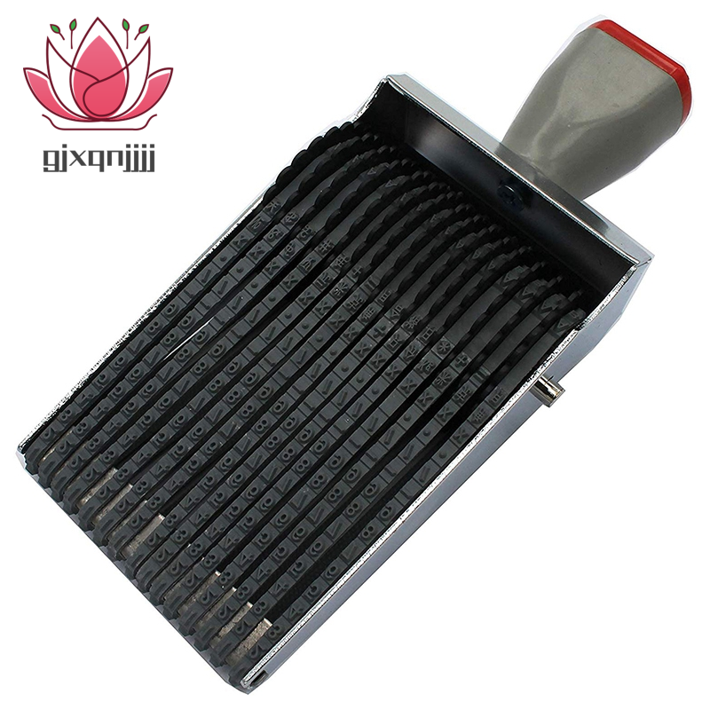 Multipurpose 15 Digit Alphabet Rolling Rubber Stamp English Emboss LKJ ...