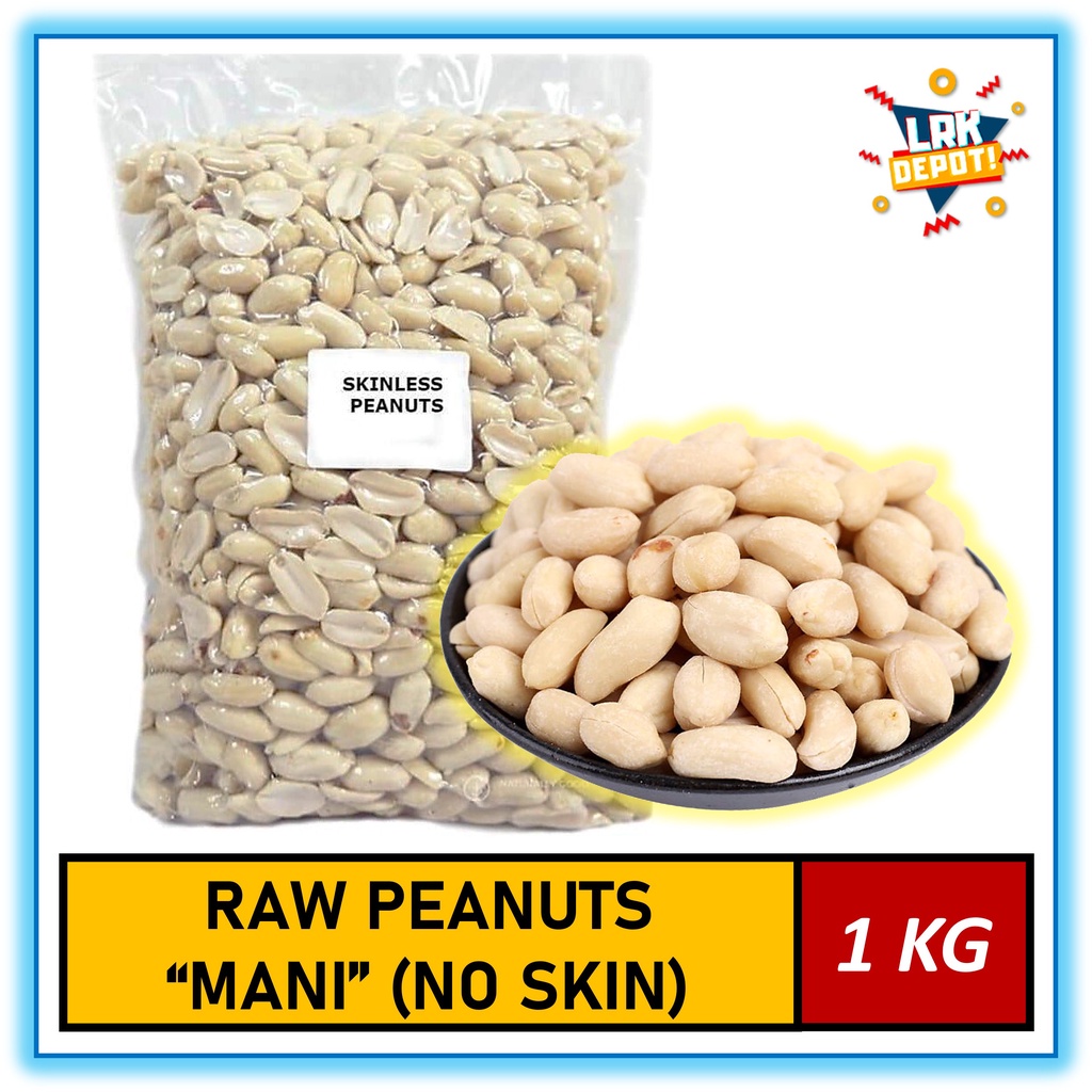 [Premium Quality] Raw PEANUTS with NO SKIN / SKINLESS (1kg) - FRESH ...
