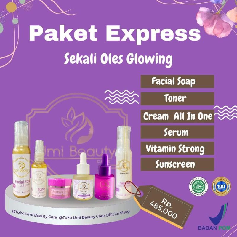 Bpom RI UBC Express Package by umi beauty care umi alfatih set Complete ...