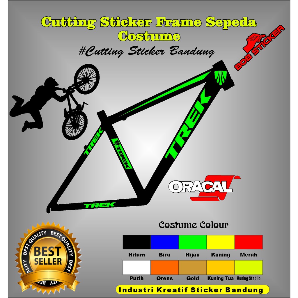 Track Bicycle Frame Cutting Sticker | Shopee Philippines