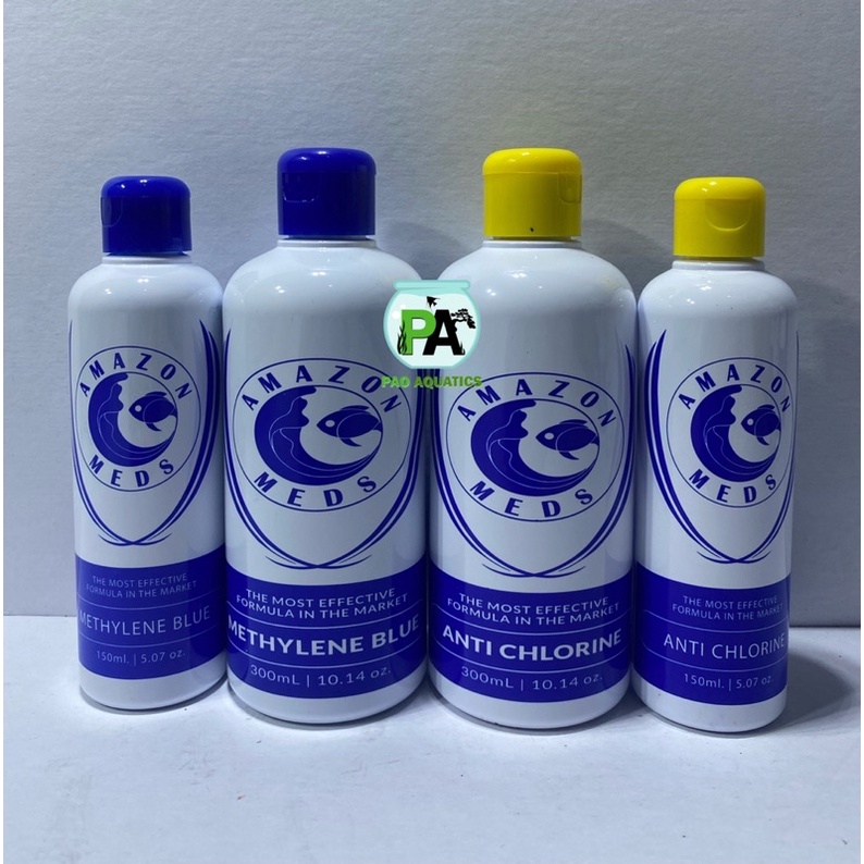 Amazon meds 150ml & 300ml Anti chlorine Methylene blue | Shopee Philippines