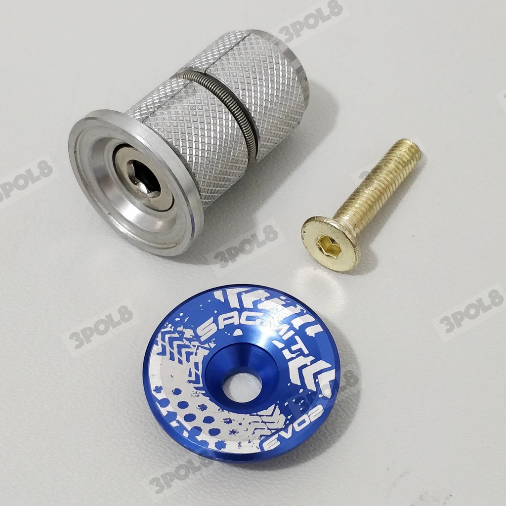Sagmit Topcap Expandable Flower Star Nut Bike Top Cap MTB Expander Bung ...