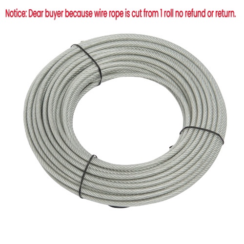 10mm PVC 5m -10m -15m -20m Plastic Coated Galvanized Steel Wire Rope Cable Wire Rope Random ...