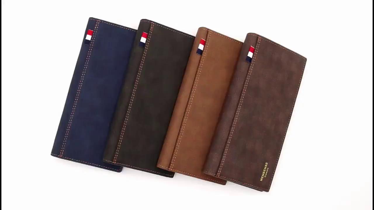 Men's Long Wallet Leather Wallet For Men Smart Wallet Card Holder Men's ...