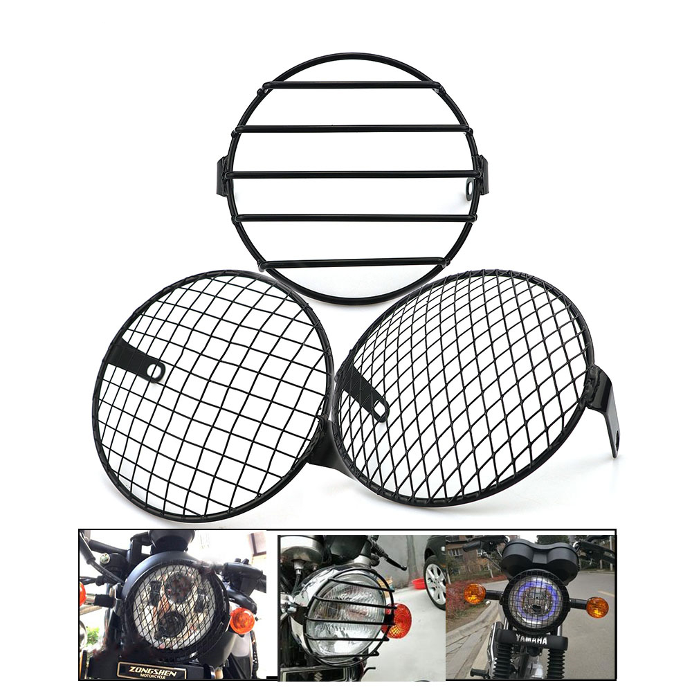 Motorcycle Headlamp Net Cover Cross Grille Headlamp Net Cover Retro ...
