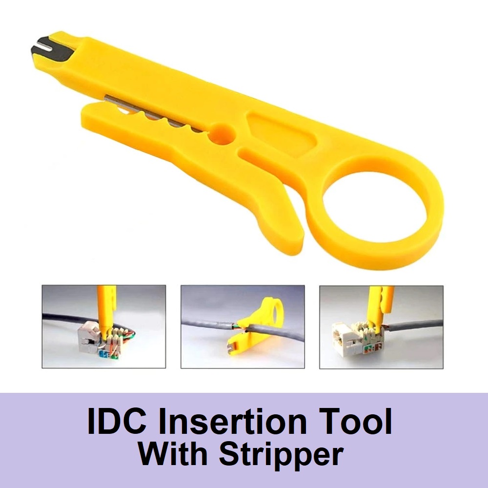 Network Wire Punch Down Tool Cutter Stripper Cat5E Cat6 IDC Insertion ...