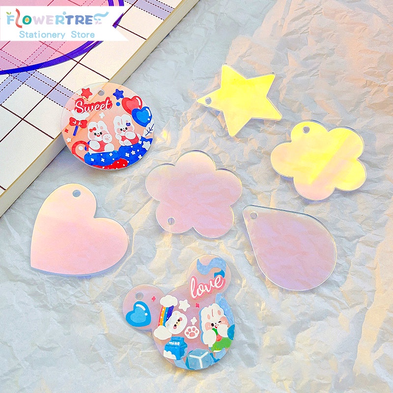 1 Pcs Color Changing Acrylic Keychain Deco DIY Aesthetic Keychain ...