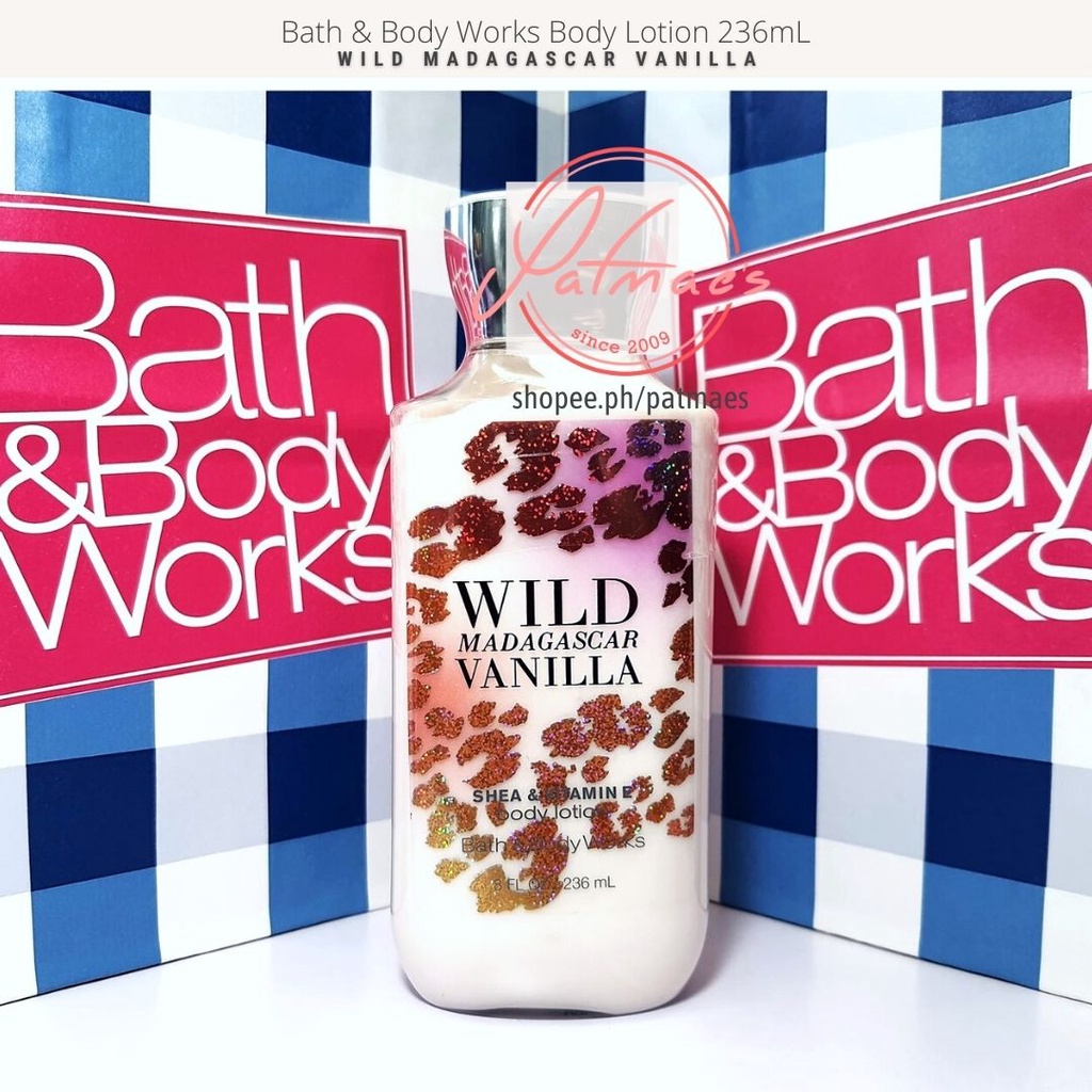 Bath & Body Works Body Lotion Wild Madagascar Vanilla 236mL | Shopee Philippines