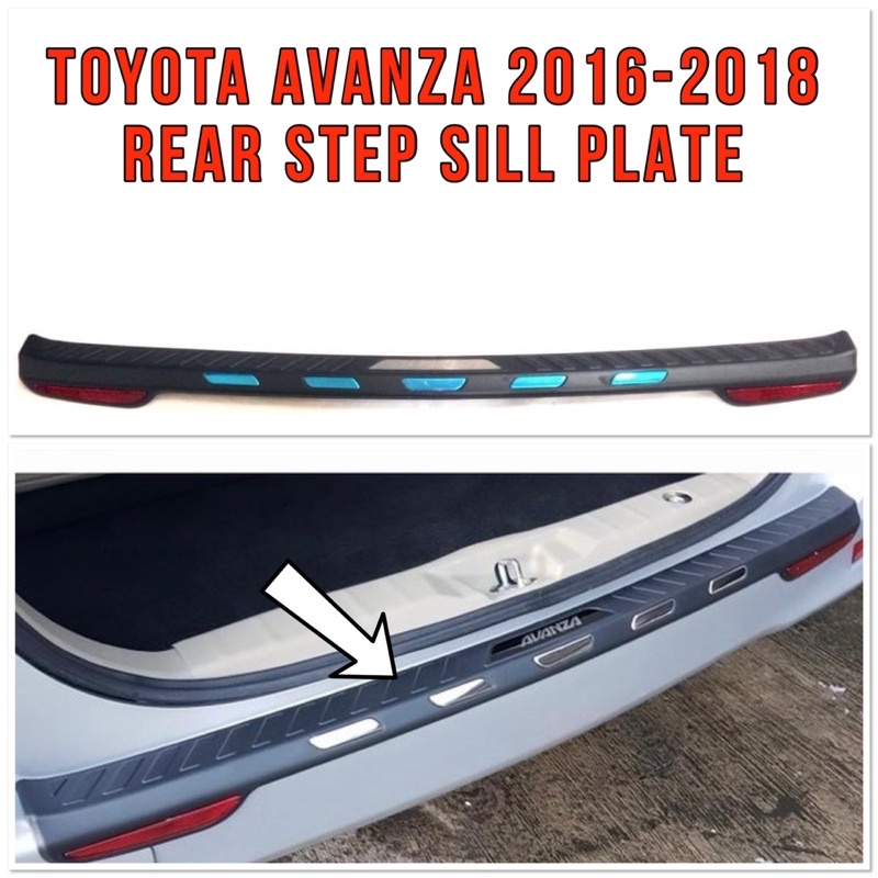 Toyota Avanza 2016-2018 Rear step sill | Shopee Philippines