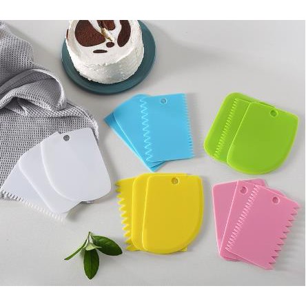 3pcs/set scaper dough bread calce three cutter pastry baking | Shopee ...
