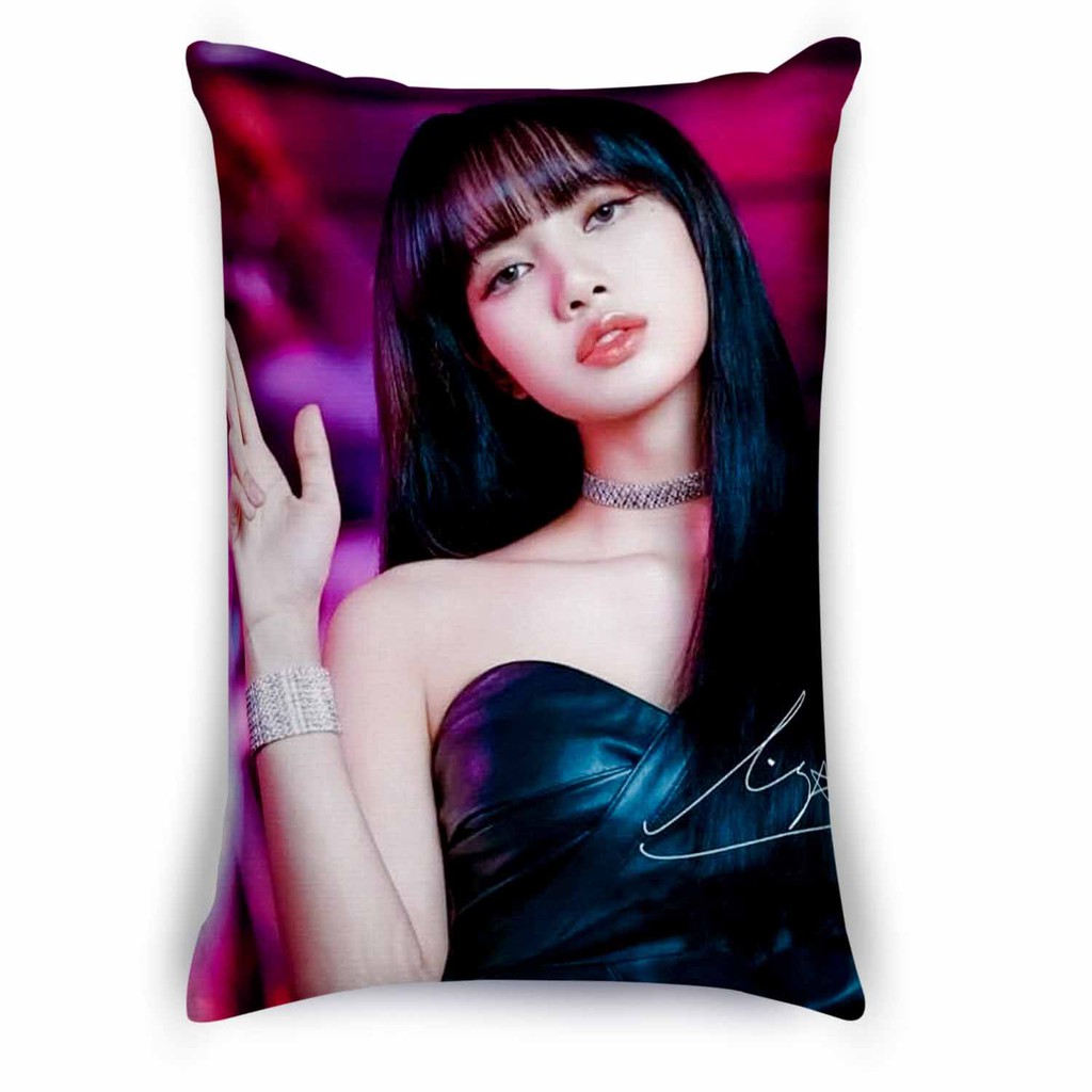 Blackpink merch LISA pillow big size 13x18 inches with FREE face mask ...