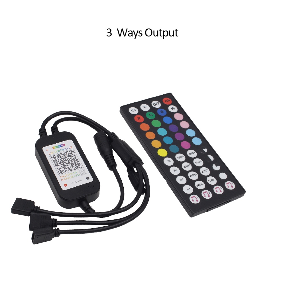 RGB Controller 24V 12V DC 5V 44 Keys IR Wireless Mini Control Bluetooth ...