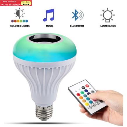 CODOriginal Smart 12W LED Bulb RGB Light Wireless Bluetooth Audio ...