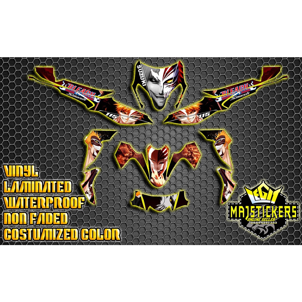Smash115 Full Vinyl Decals Laminated Waterproof | Shopee Philippines