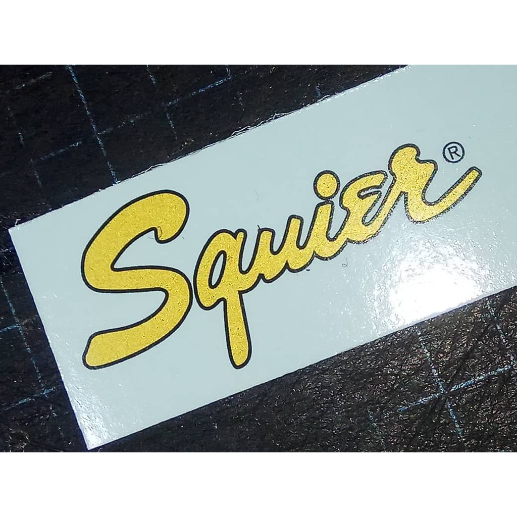 Squier Stratocaster / Telecaster Heasdtock Waterslide Decal Gold ...
