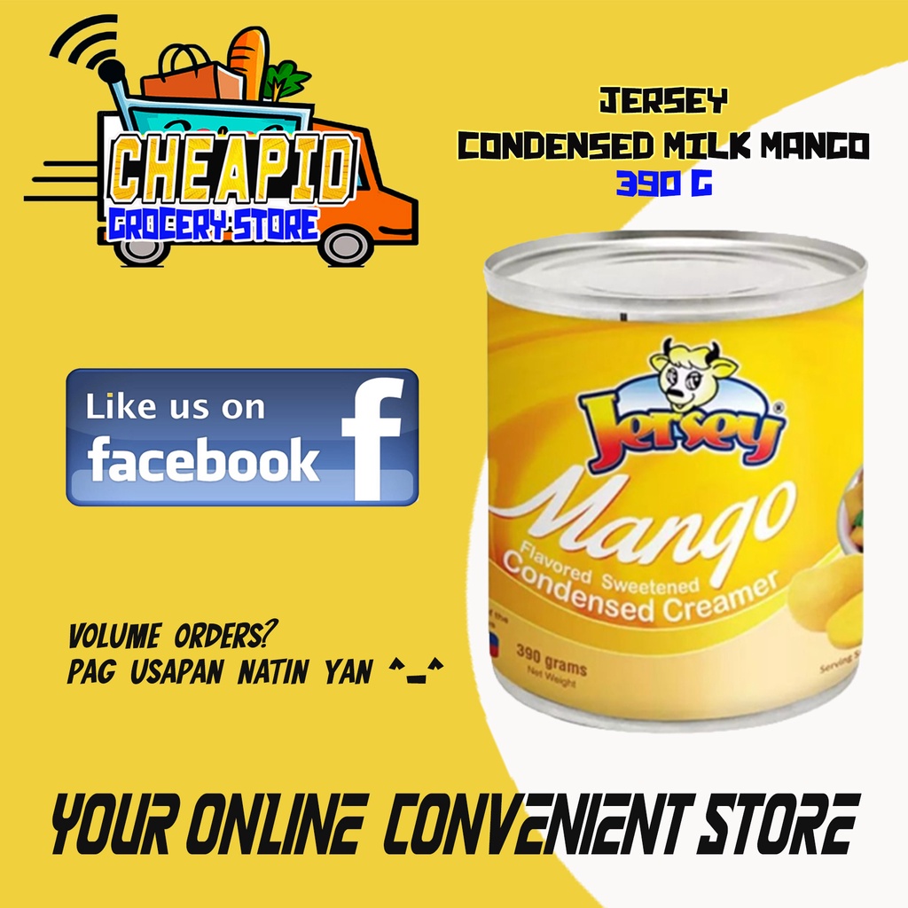 Jersey Mango Flavored Sweetened Condensed Creamer / Condense Milk 390G ...