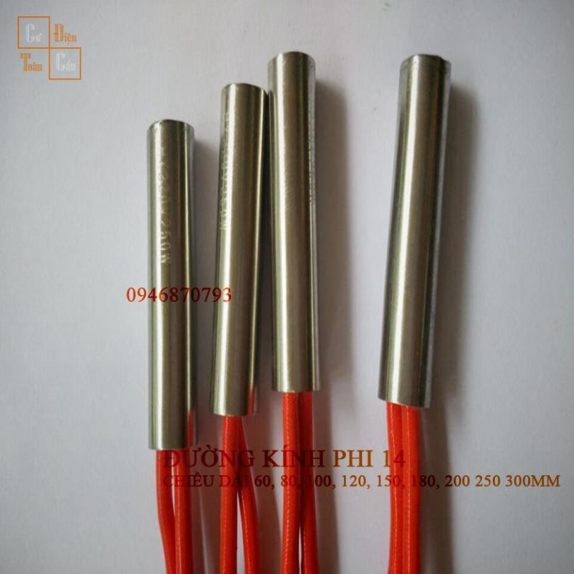 Phi 14, Heating rod, thermostat, single-ended dry resistor, heating ...