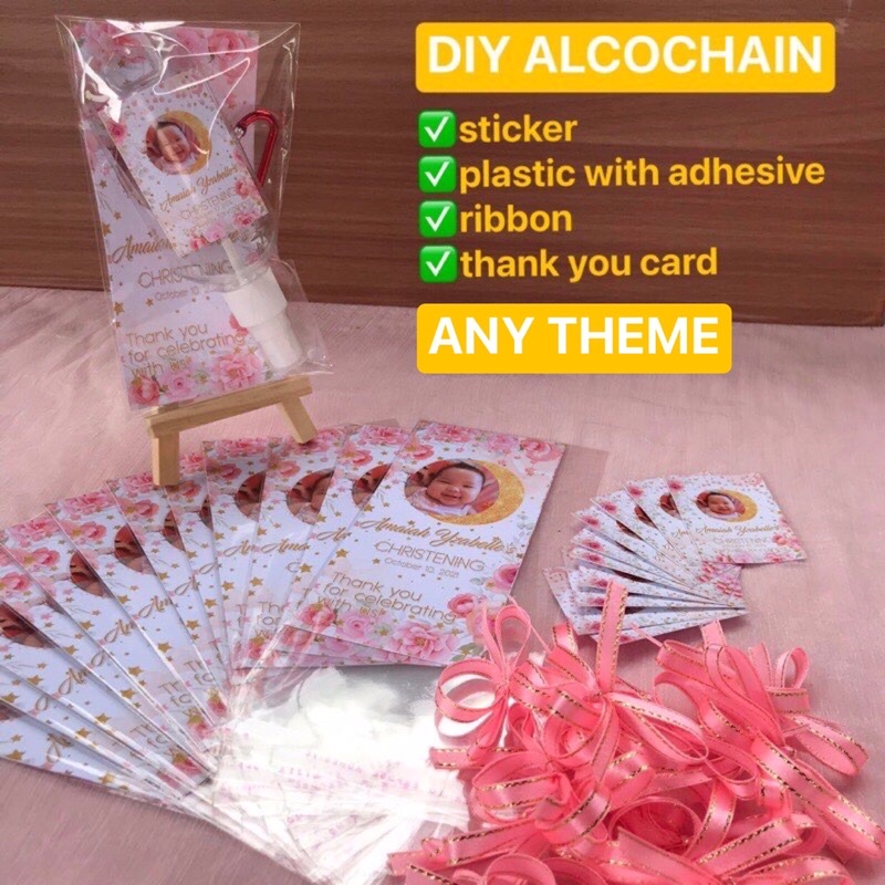 DIY Alcohol Bottle Spray Souvenir Sticker + Packaging | DIY Souvenir ...