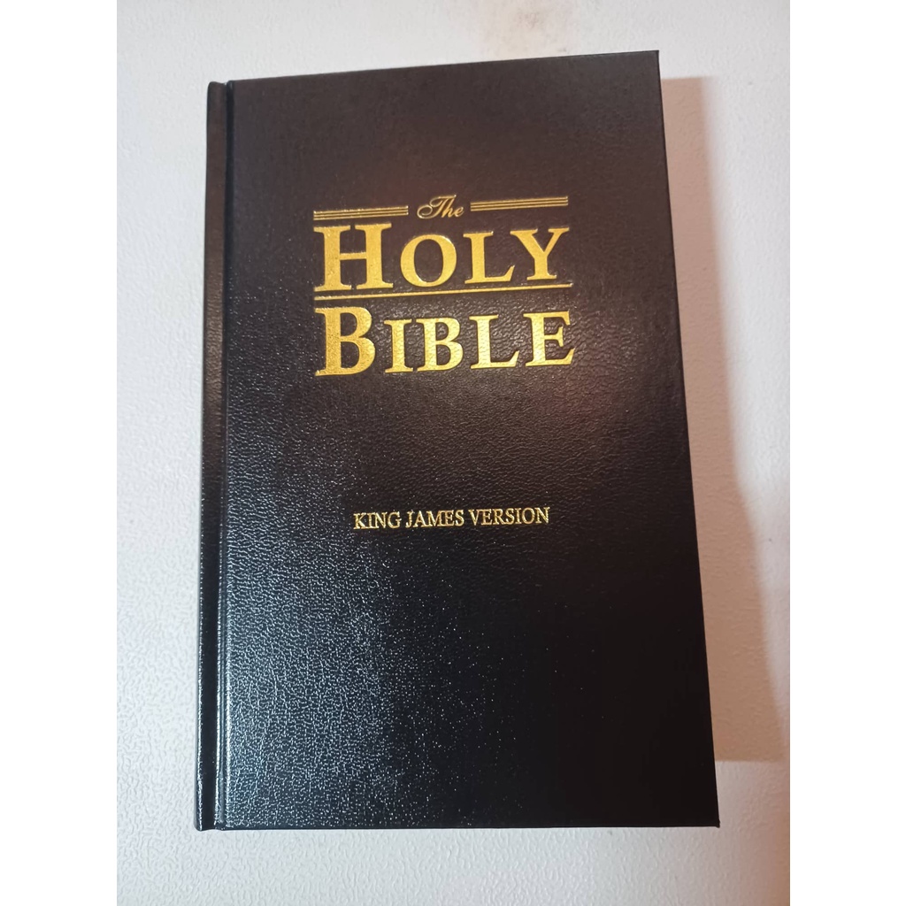 Black King James Version Hard Cover Bible (KJV) Large size | Shopee ...
