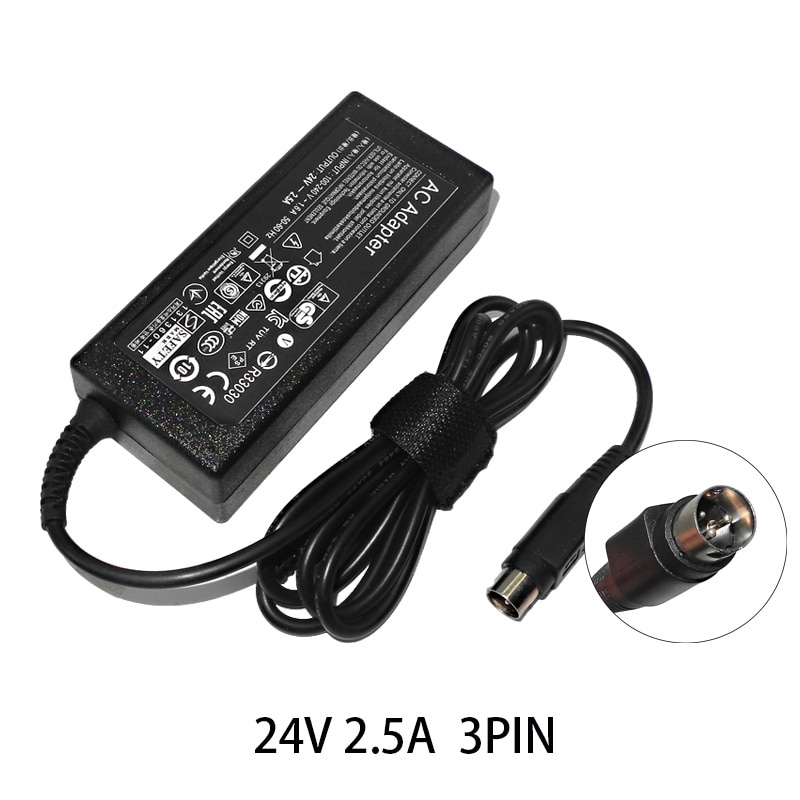 24V 2.5A 60W AC Adapter Power Supply Charger for NCR RealPOS 7197 POS ...