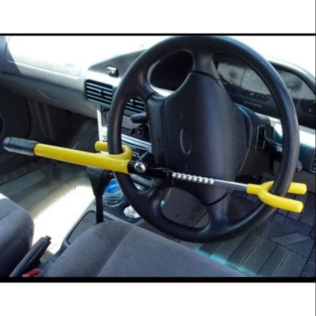 Car handlebar steering wheel safety lock, fork MODEL, UNIVERSAL IRON ...
