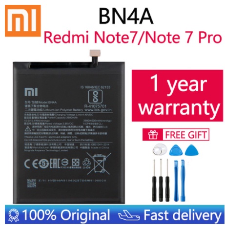 100% Original Replacement Battery For Xiaomi Redmi Note7 Note 7 Pro ...