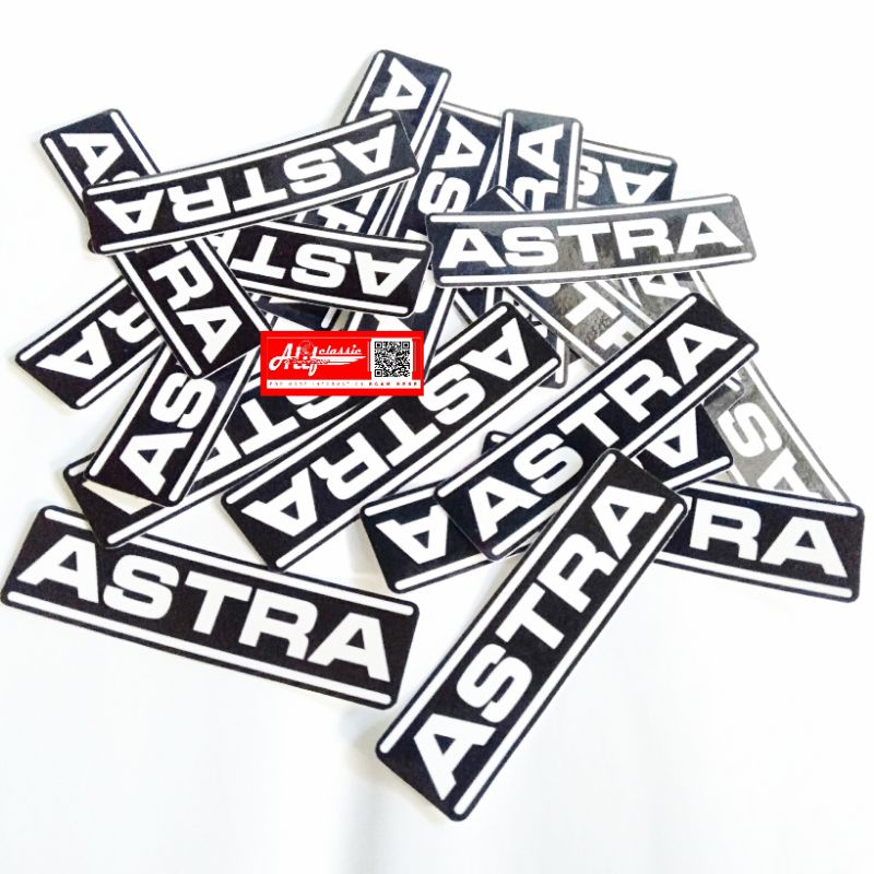 A PAIR OF REPRO astra stickers cb100 stickers honda castrol stickers ...