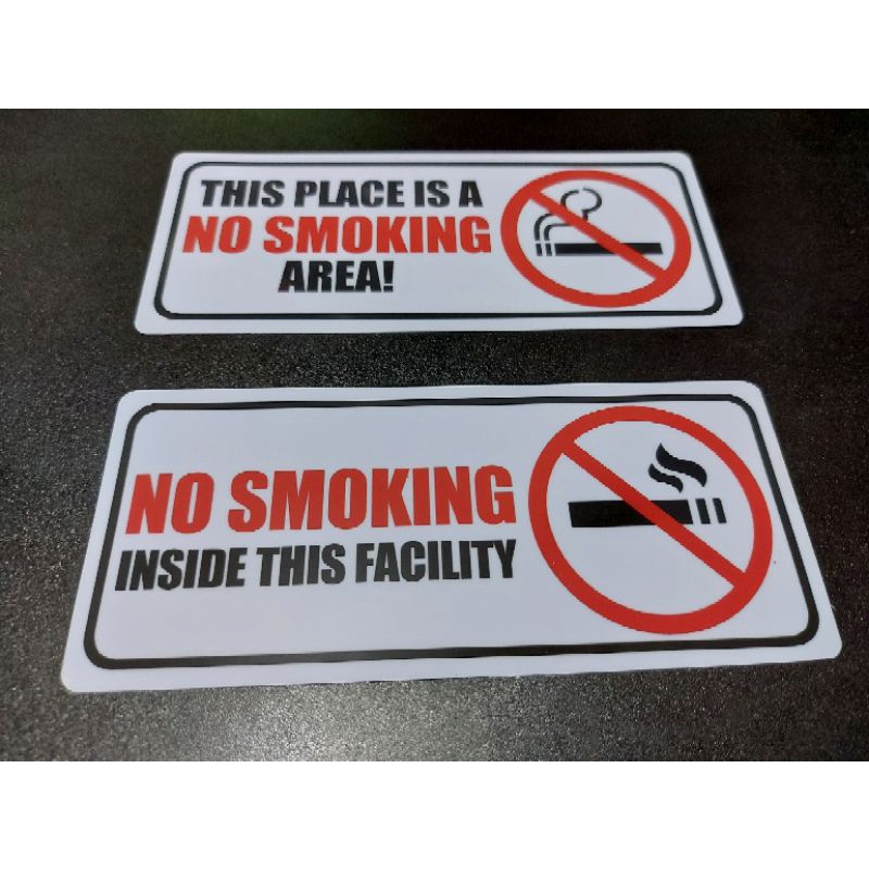 No Smoking PVC Sign Board | Shopee Philippines