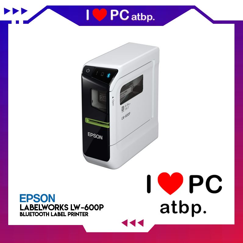 Epson LabelWorks LW-600P Bluetooth Label Printer, 180DPI, LK Tape ...