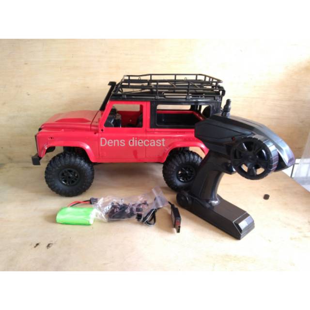 Rc jeep land rover defender Red 4x4 mn -90 RTR plus Remote Control 12 ...