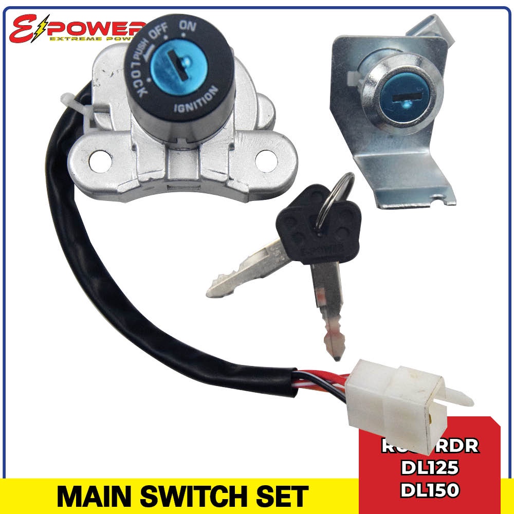Rusi RDR DL125, DL150 E-Power Ignition / Main Switch & Key Set | Shopee ...