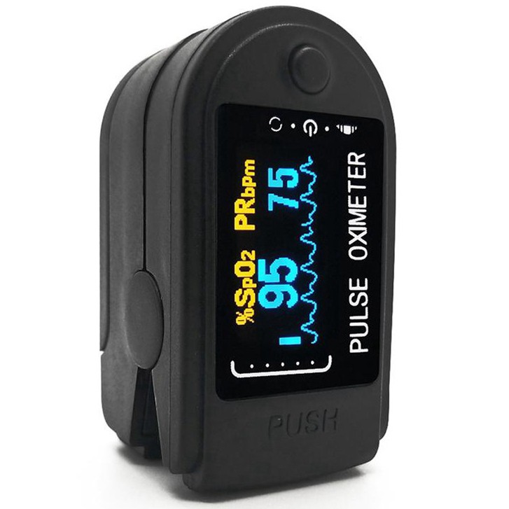 Pulse Oximeter Finger LED Blood Oxygen Saturation Pulse Rate Monitor ...