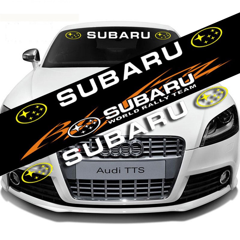 Modified Reflective Vinyl Car Front Rear Windshield Sticker for Subaru ...