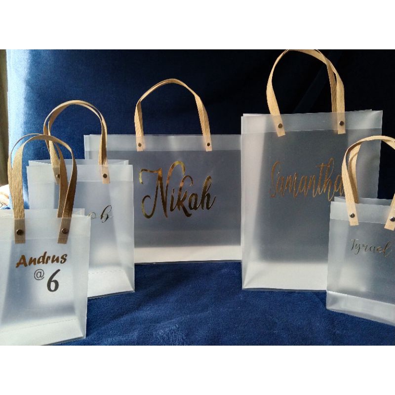 CUSTOMIZED TRANSPARENT/ FROSTED BAG | Shopee Philippines
