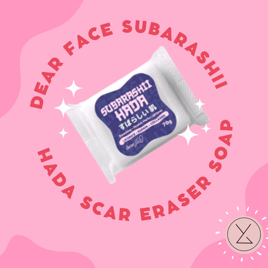 DEAR FACE SUBARASHII HADA SCAR ERASER SOAP | Shopee Philippines