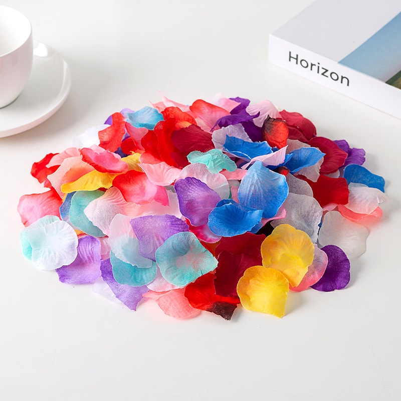 100 Pieces Silk Cloth Artificial Flower Rose Petals ~For Wedding ...