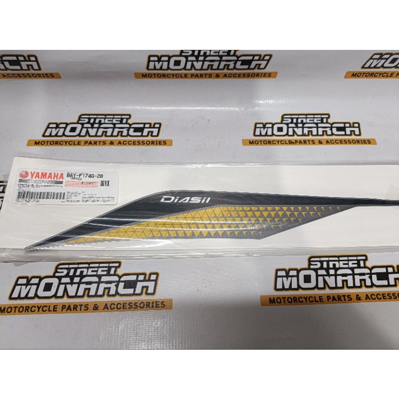 GENUINE STICKER GRAPHIC 1,2,3&4 OF REAR BODY COVER SIDE 3&4 SNIPER 155 ...