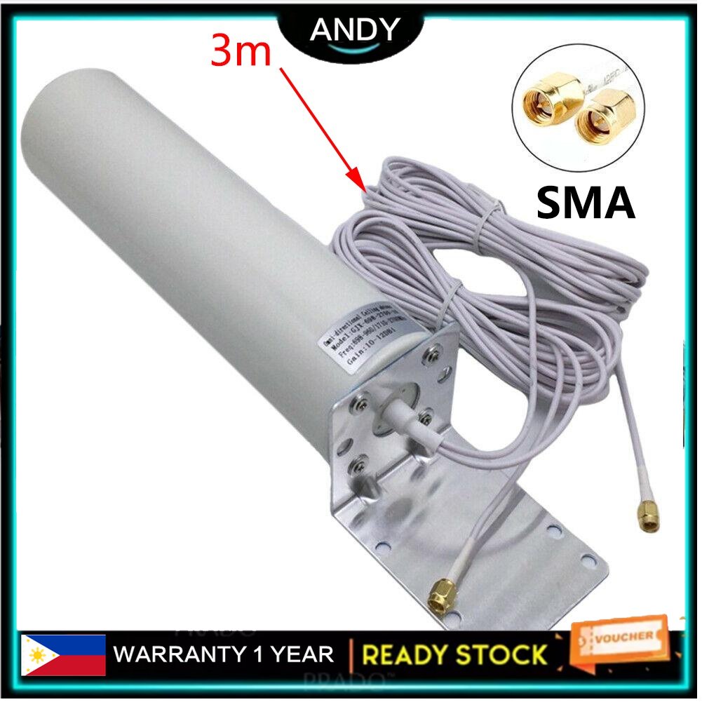 3G 4G LTE External Antenna 12dBi Outdoor for Booster with 5m cables 4G ...