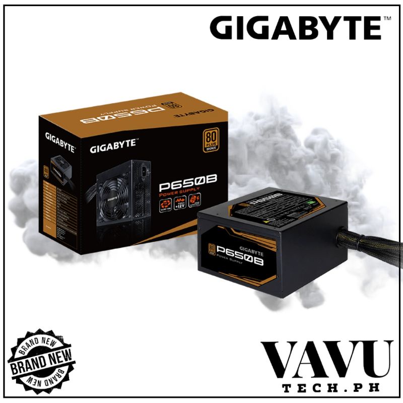 Gigabyte P650B (650w) 650 Watts 80 Plus Power Supply Bronze, Brand New ...