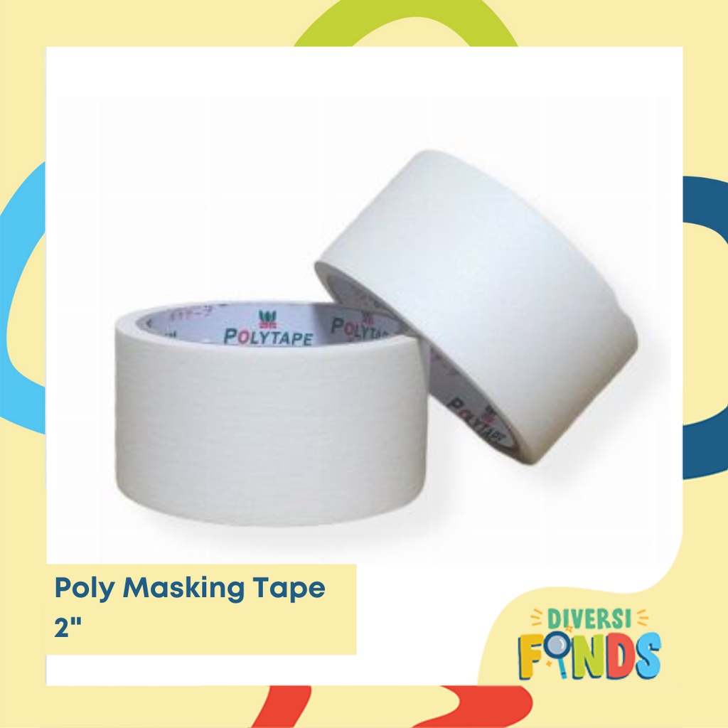 Masking Tape - Poly Brand 1/2", 3/4", 1", 2" x 15meters | Shopee ...