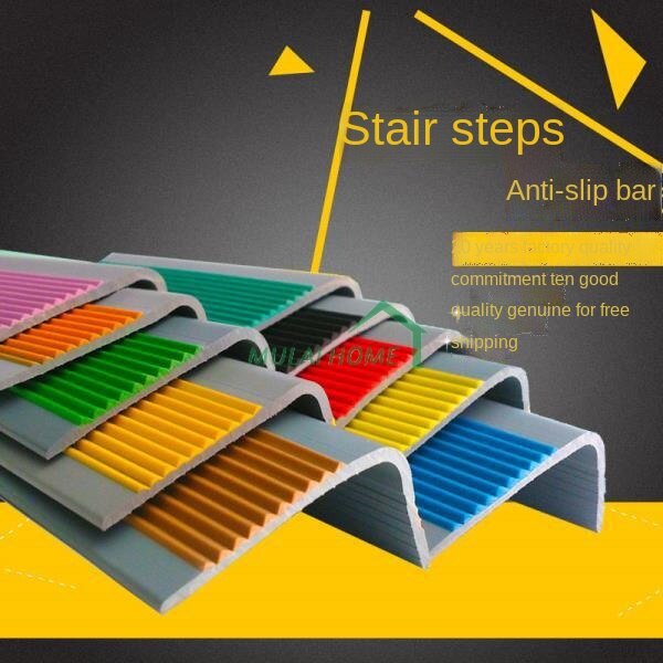 Kindergarten Stair Antislip Strip Self-Adhesive Trim Soft Anti ...