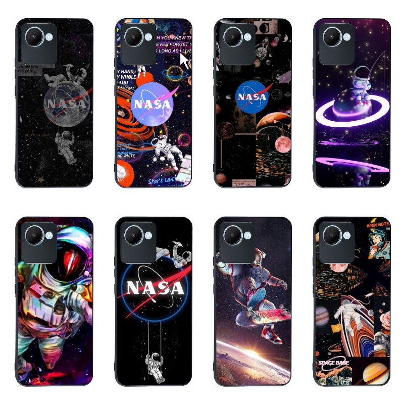 For Realme C30 Space NASA astronaut Case Phone Casing Cover protection ...