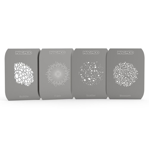 Magmod Mask Pattern 2 Sets for MagBeam Flash Modifier (Blossom, Scatter ...