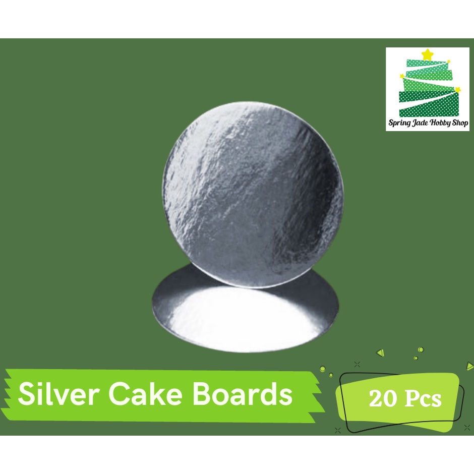 Spring Jade-Silver Cake Board Round|Rectange| Square| Laminated Cake ...