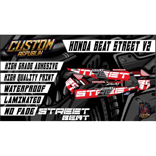 Honda Beat Street V2 2022 Stock Decals Set | Shopee Philippines