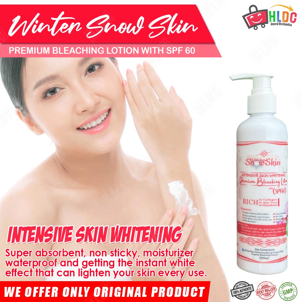 Winter Snow Skin Premium Bleaching Lotion 250ml with SPF 60 Intensive ...